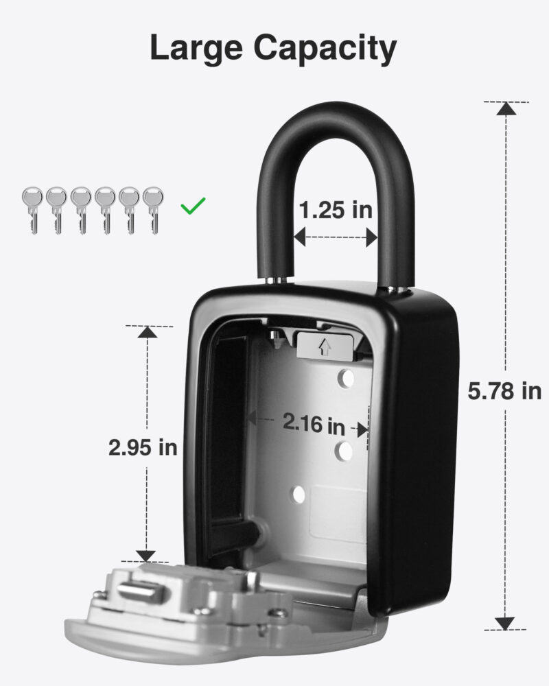 Key Lock Box, 4-Digit Combination Key Storage Lockbox – Puroma